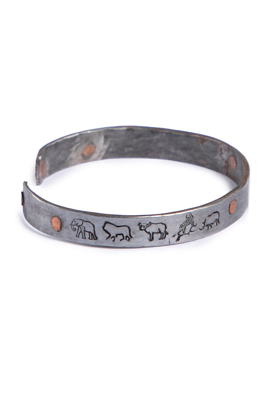 Gladiator snare bracelet with big five stamp – Mulberry Mongoose